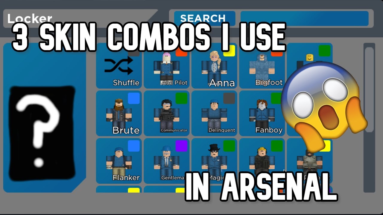 3 Skin Combos I use in Arsenal! - YouTube