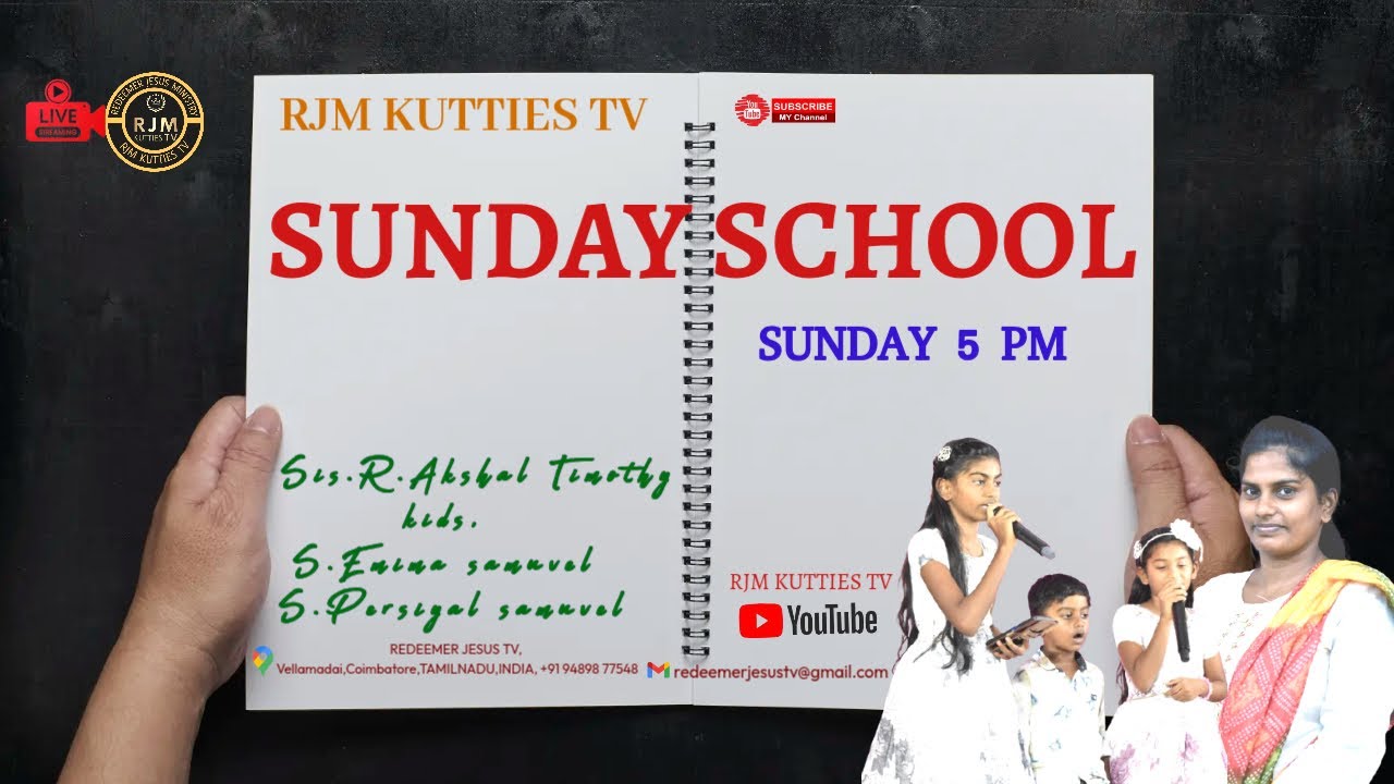 RJM KUTTIES TV - SUNDAY SCHOOL - YouTube