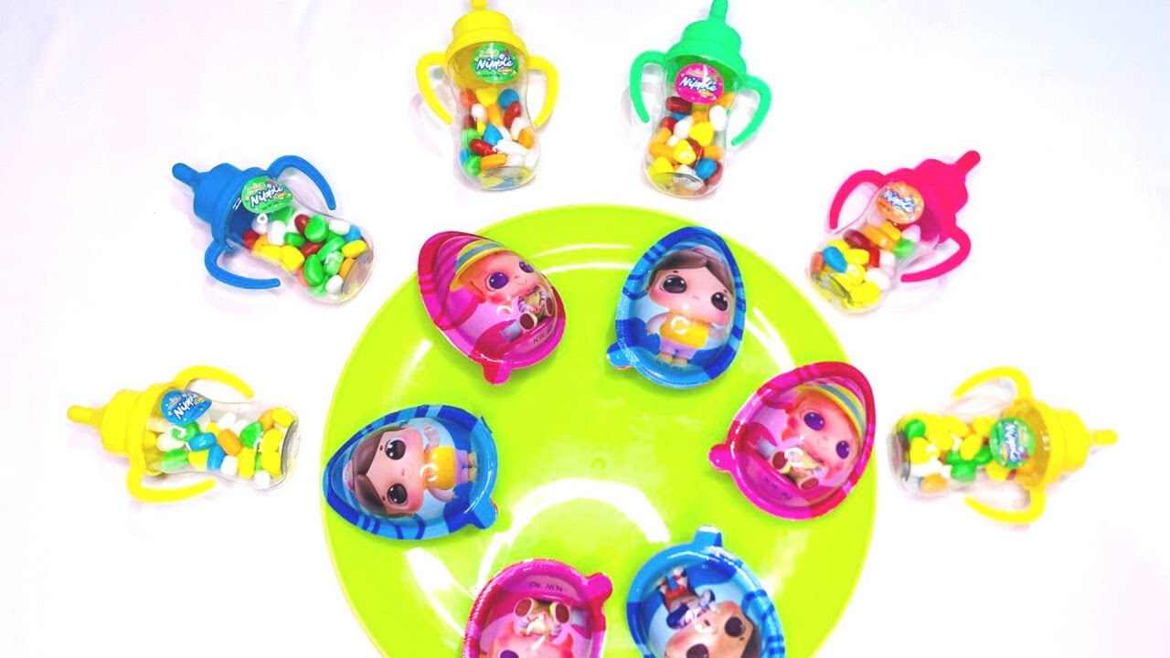 Satisfying video Asmr | Mixing 1000 candies in an egg box with Pacifier ...