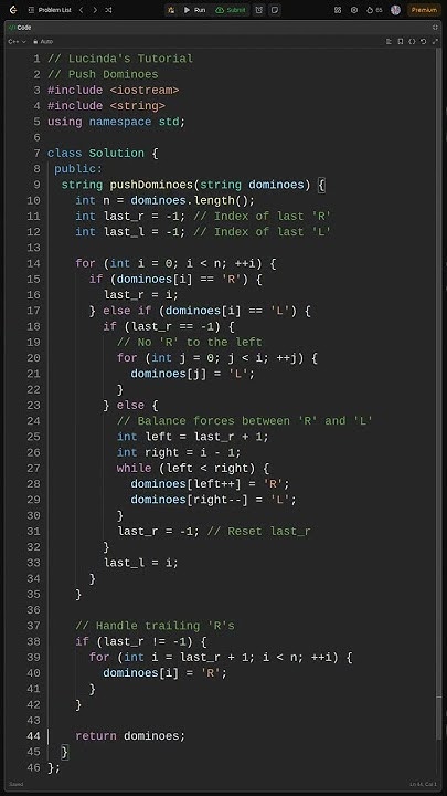 🎀LeetCode 838🎀 Push Dominoes - YouTube