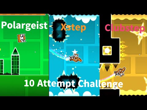 Ten Attempt Challenge /Geometry Dash/ - YouTube