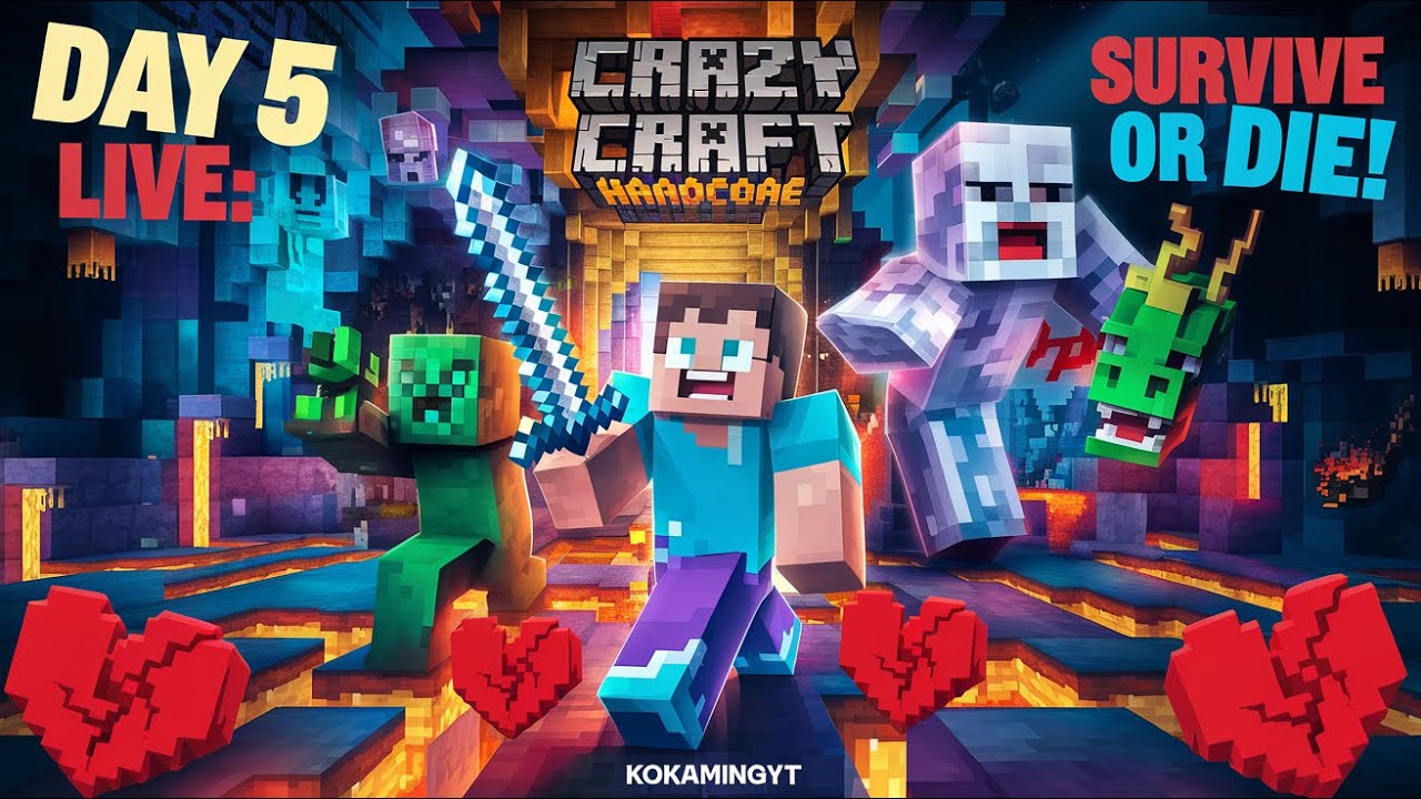 Day 5: Surviving Crazy Craft Hardcore – Can I Make It? | Happy New Year ...