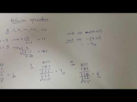 bit wise operators - YouTube