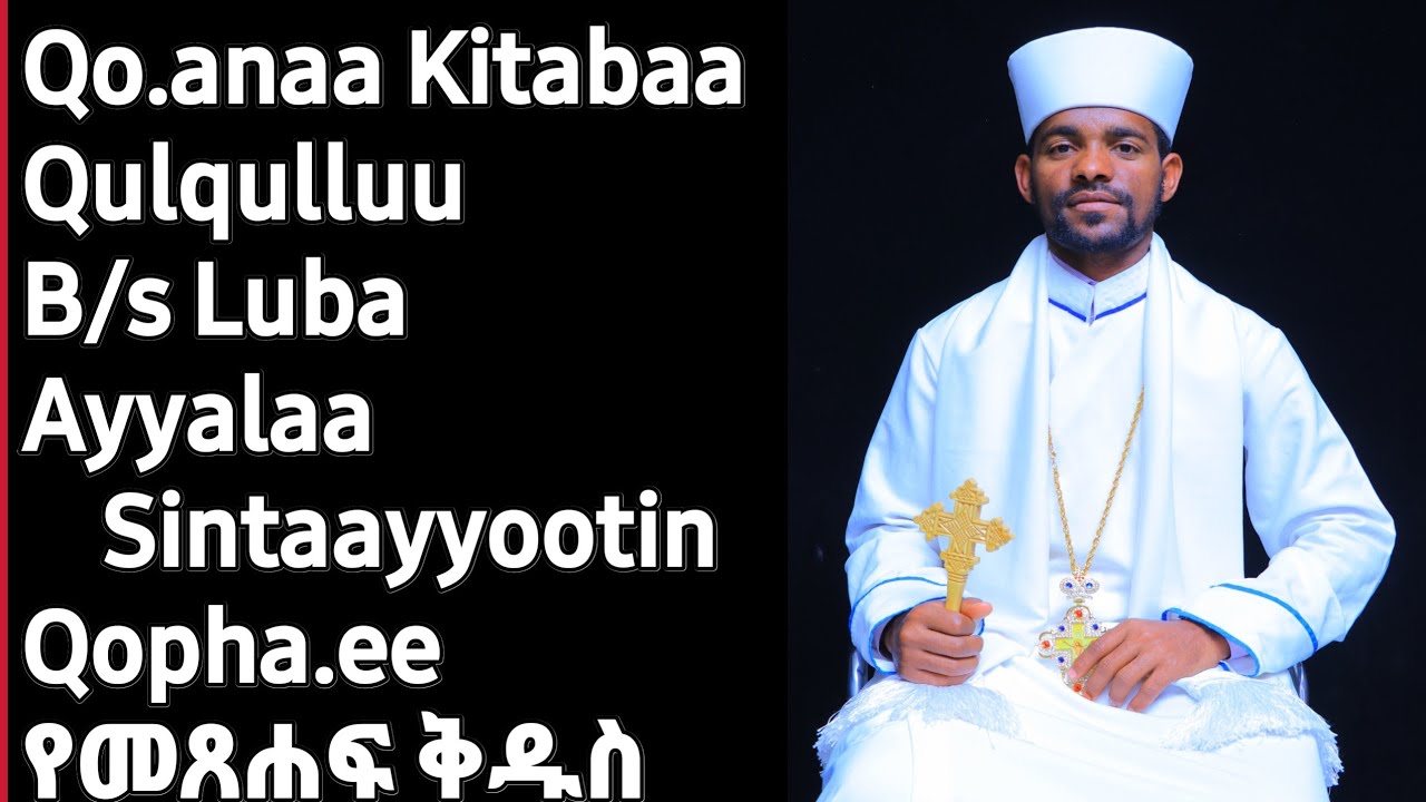 Korsii Afuura Qo.aana Kitabaa Qulqulluu bar.Luba Ayyalaa Sintaayyoottin ...