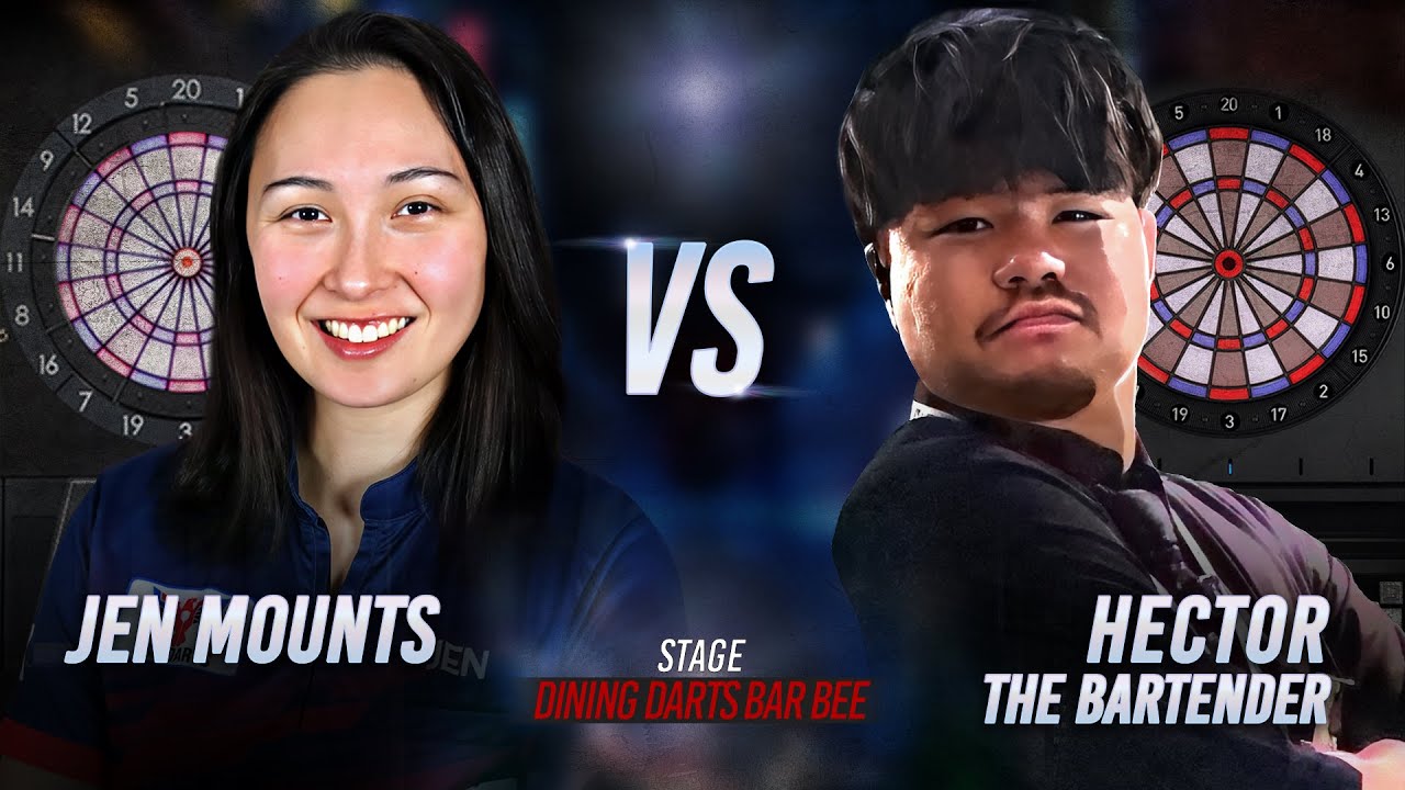 Unexpected Darts Challenge! Tokyo Bartender Steps Up vs Jen Mounts ...