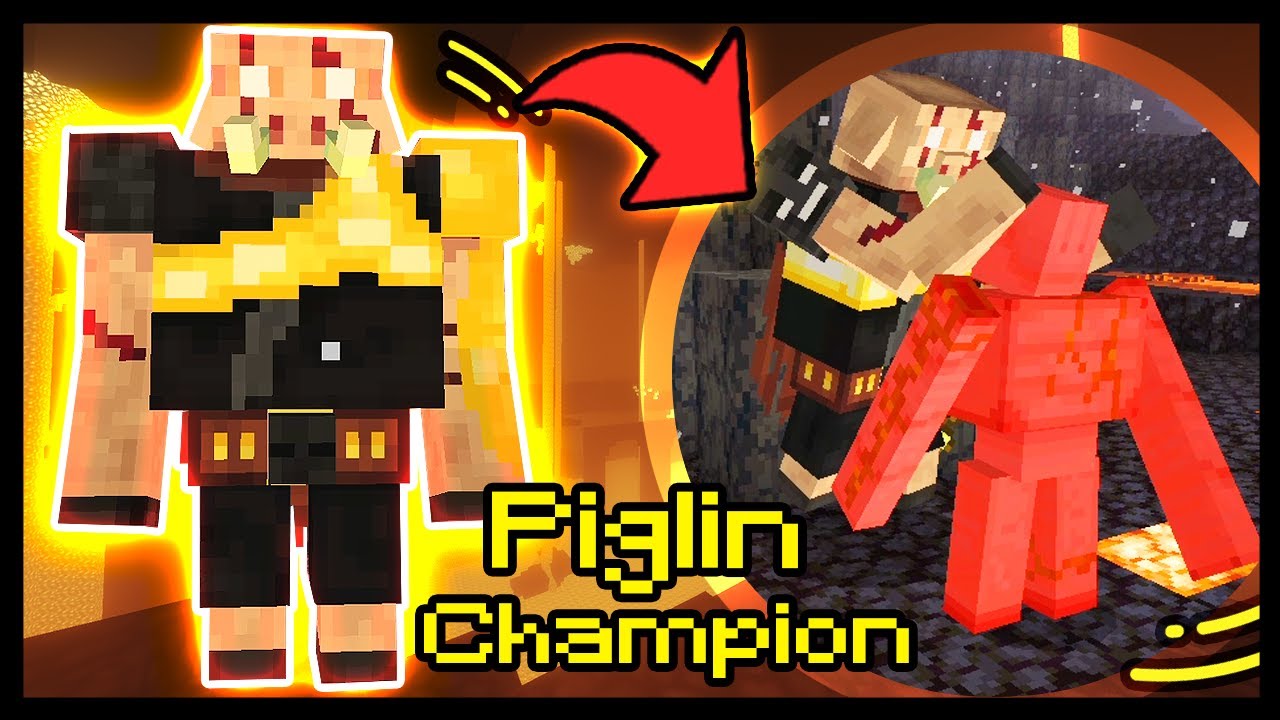 MINECRAFT - CRIARAM PIGLIN CHAMPION (SUPER PIGLIN) - YouTube