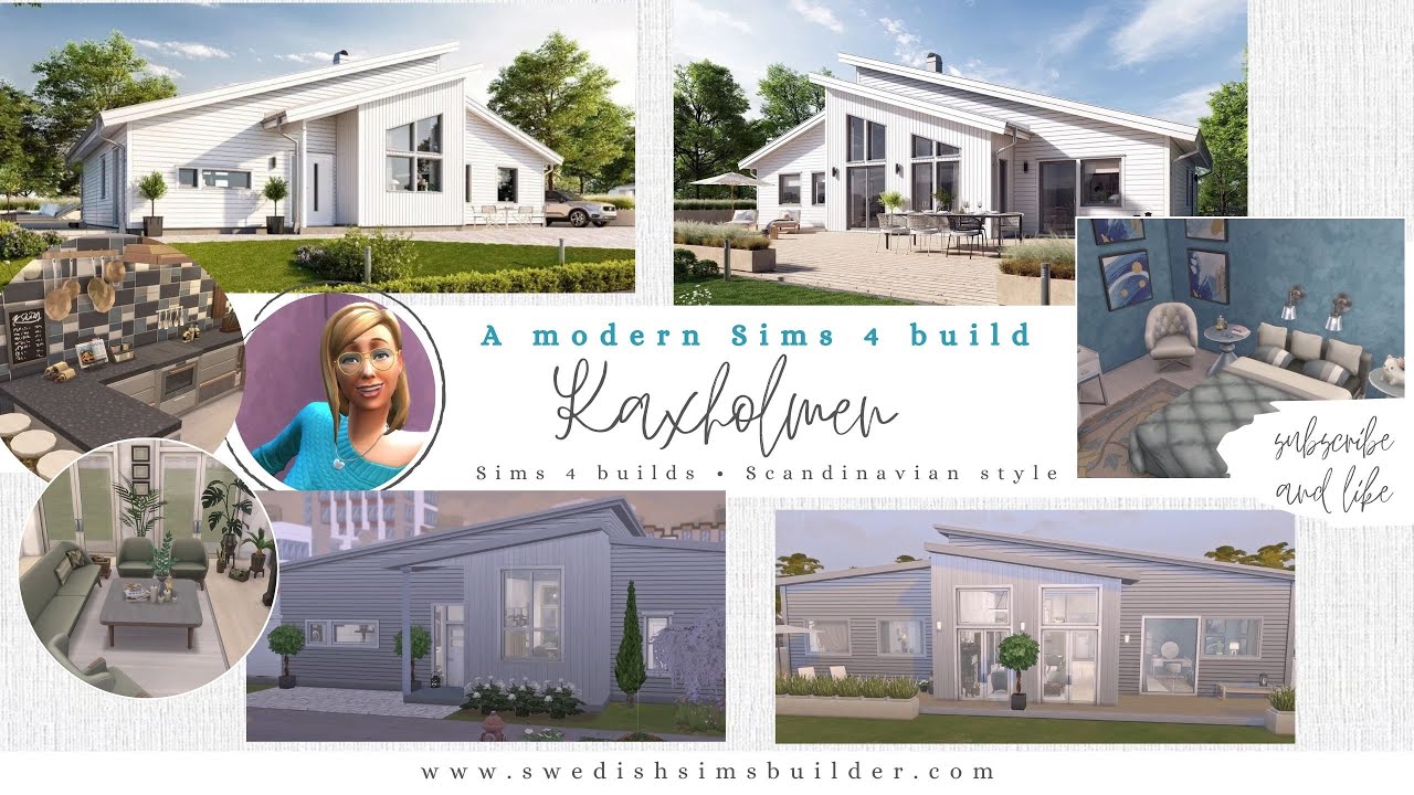 KAXHOLMEN A Modern Sims 4 Build by SwedishSimsBuilder - YouTube