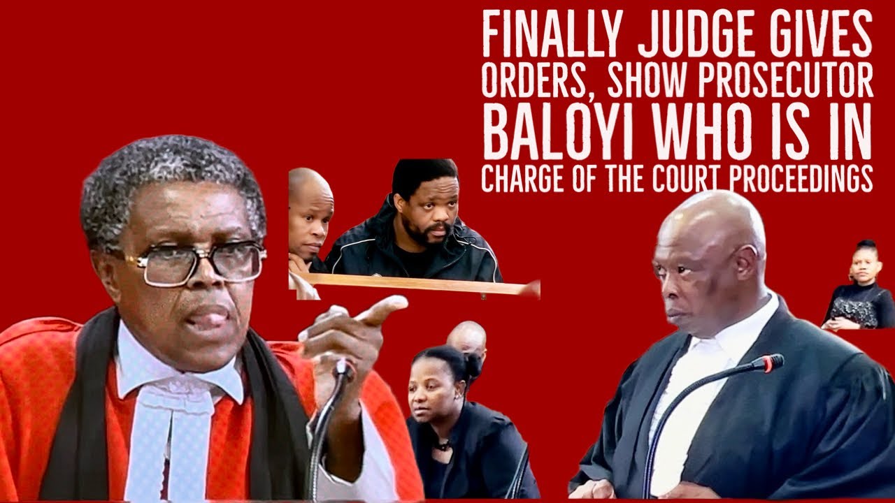 Finally judge Ratha take control of the court from Baloyi. - YouTube