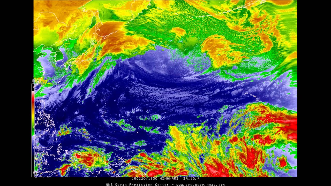 02/21/16 - Pair of Pacific Hurricane Force Low Pressure Systems - YouTube