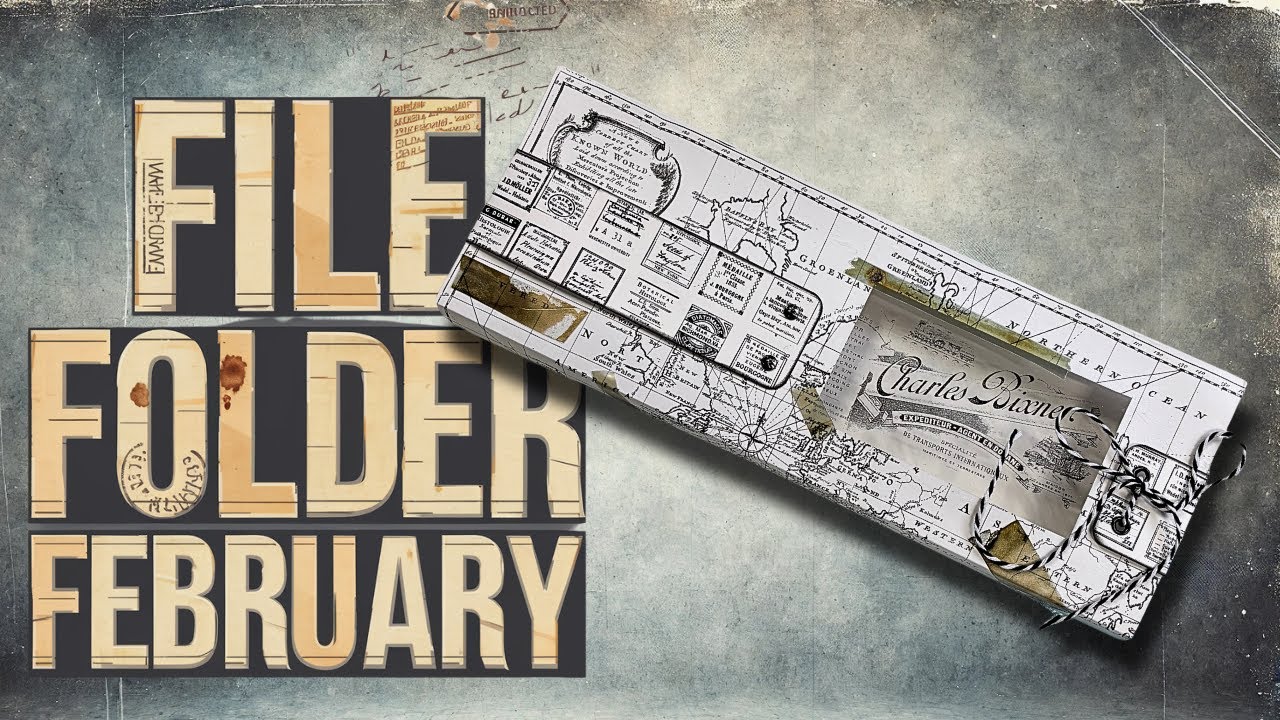 FILE FOLDER FEBRUARIY - ACCORDION FOLDER WITH A WINDOW - YouTube
