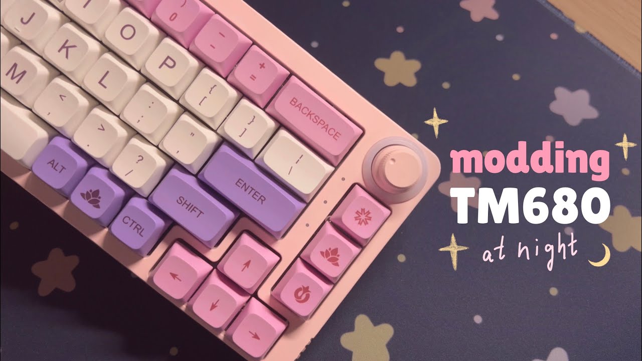 Modding my TM680 | with PC Plate | Sound Test - YouTube