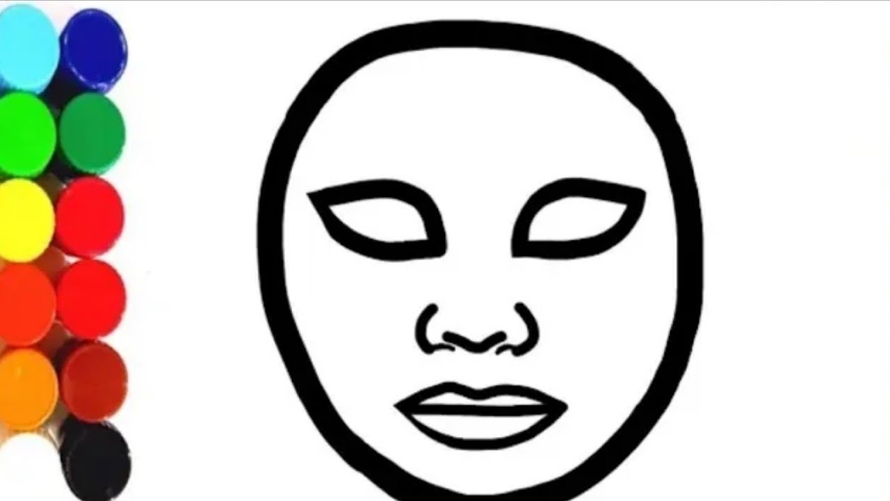 Draw a Mask,Beautiful mask drawing for kids, Educational video - YouTube