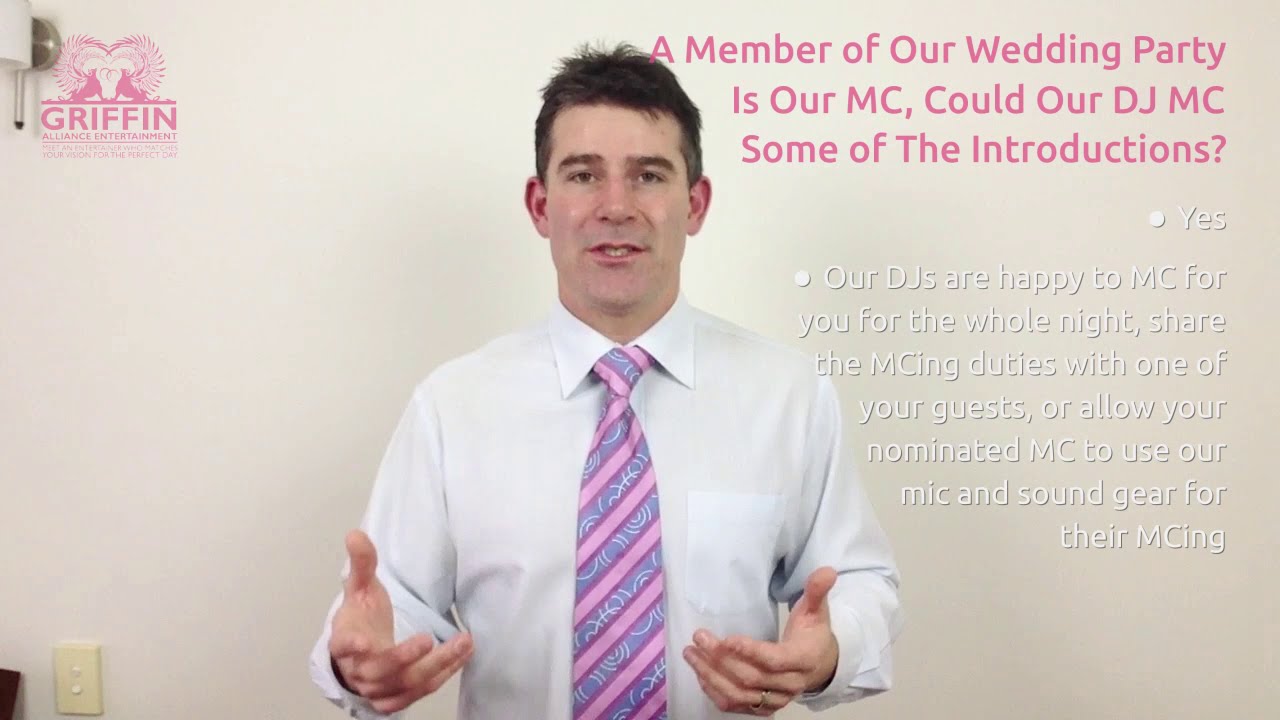 Help with Wedding MC Duties - YouTube