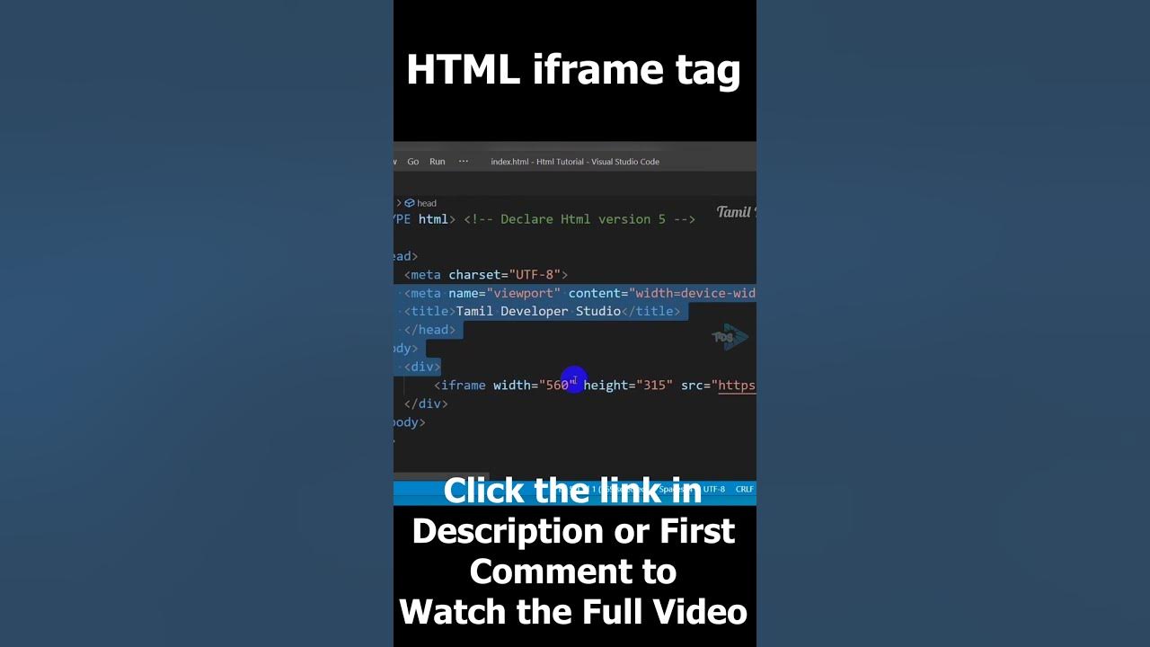 Html iframe tag - YouTube