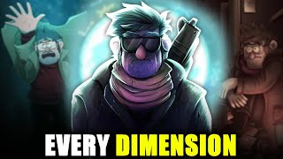 Every Dimension Ford Visited After Using The Portal | Gravity Falls