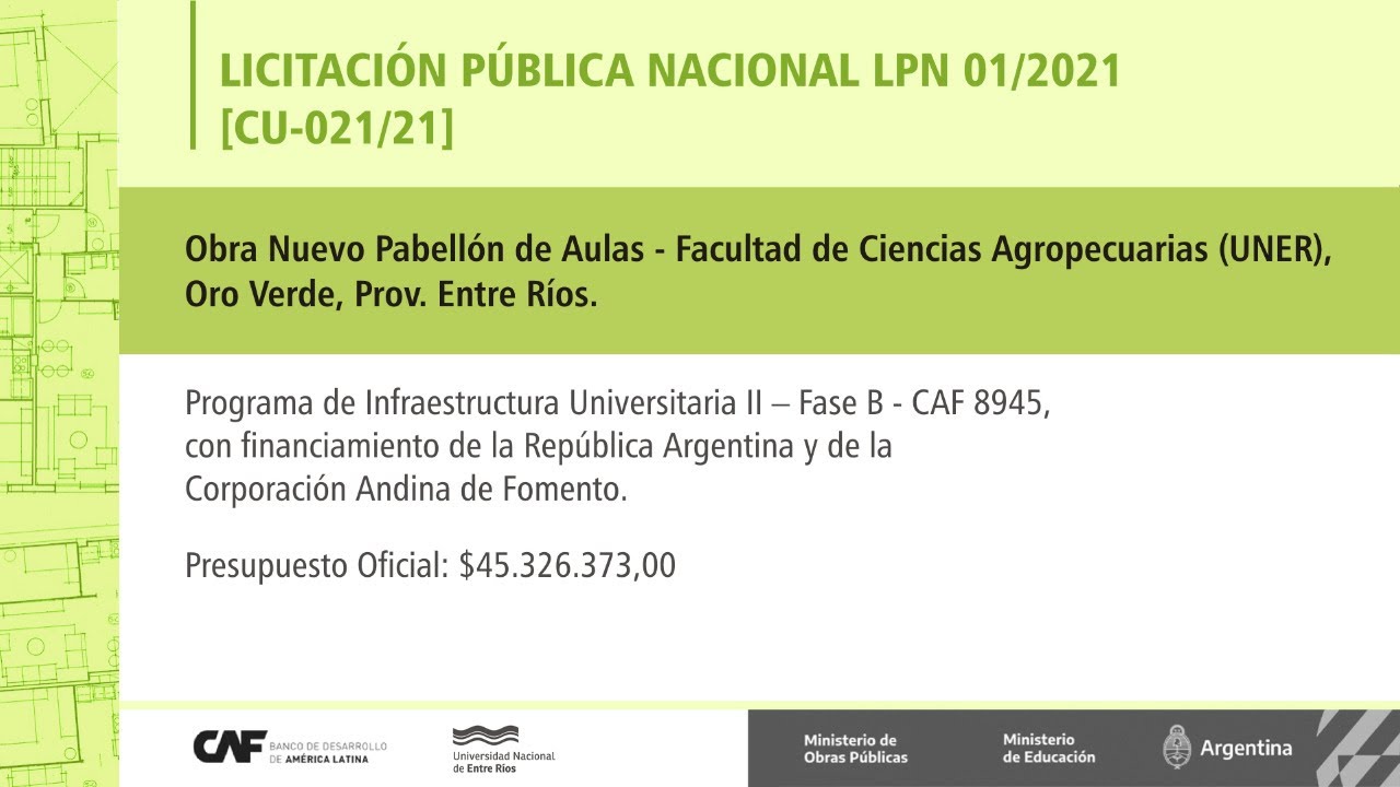 Licitación Pública Nacional LPN 01/2021 [CU-021/21] - YouTube