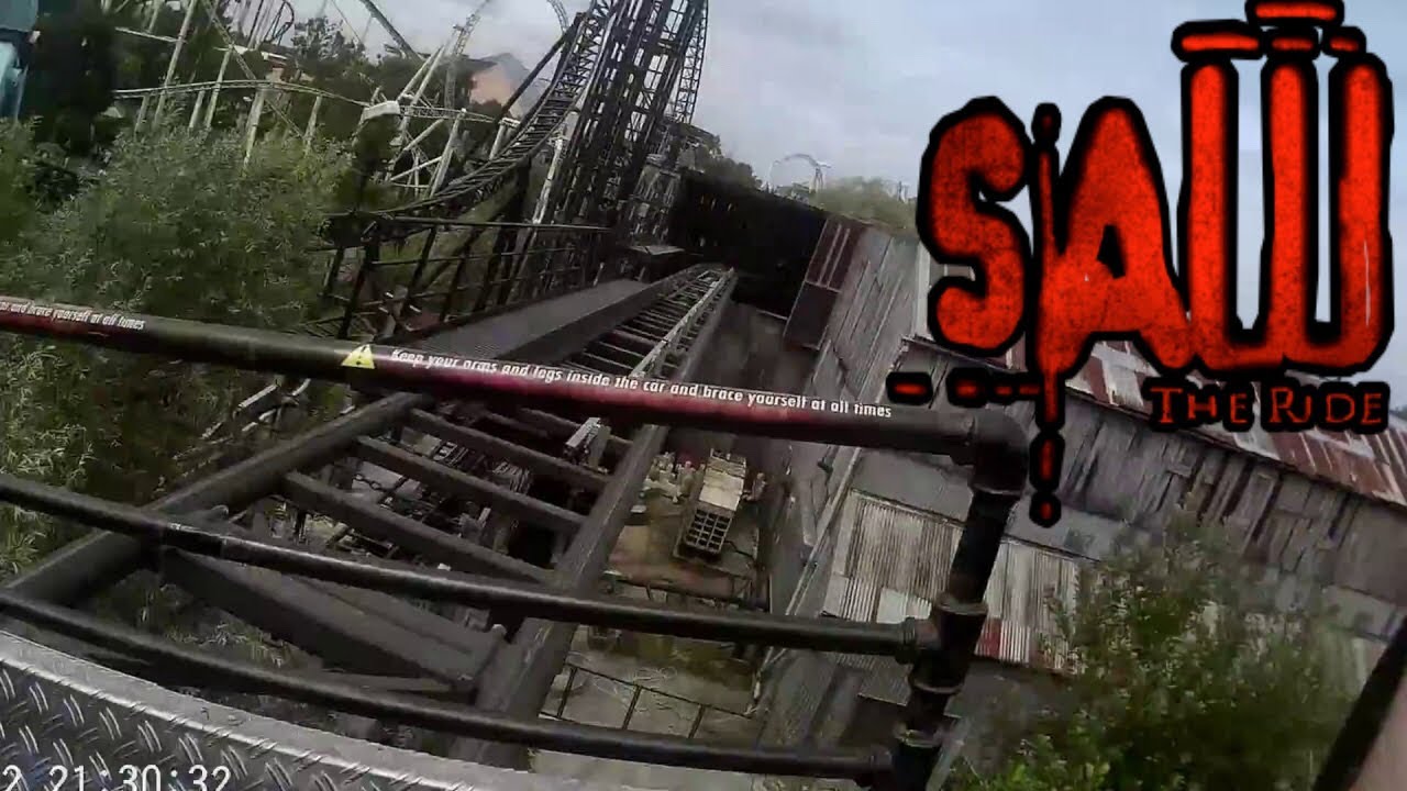 Saw The Ride, Front Row On-Ride POV Thorpe Park - YouTube