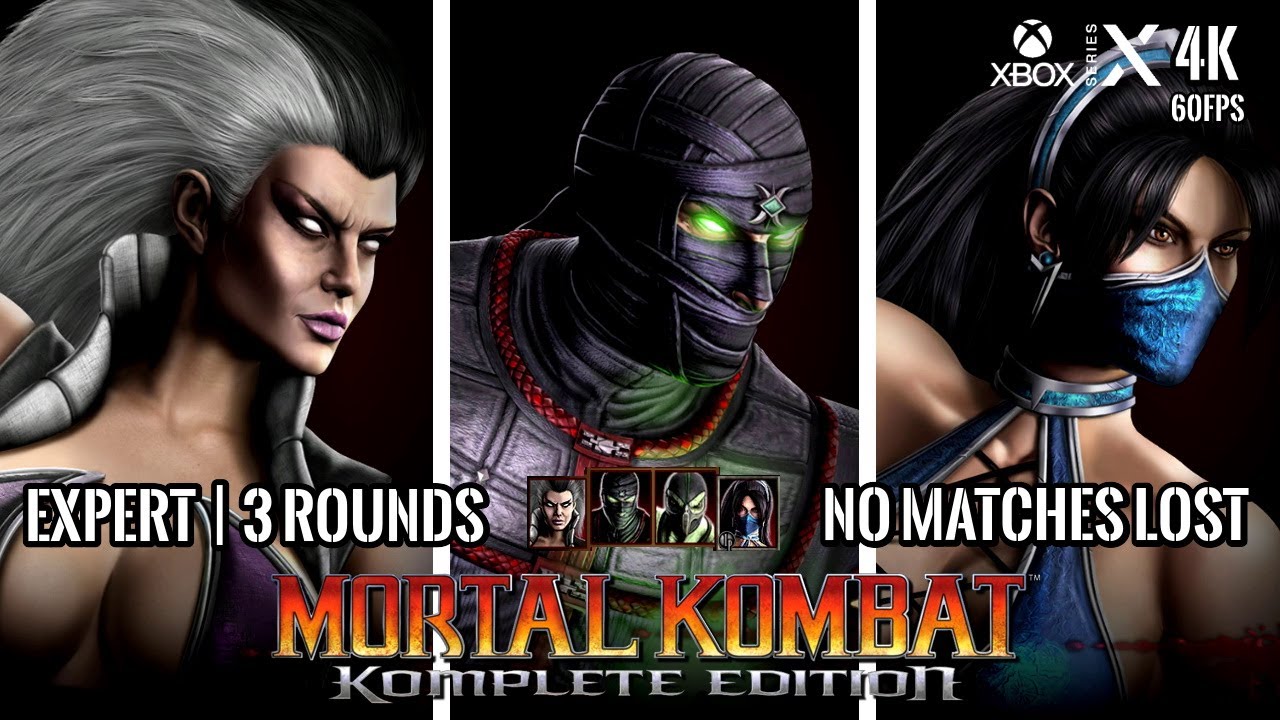 MORTAL KOMBAT 9 | Sindel, Ermac, Reptile & Kitana | EXPERT | 3 ROUNDS ...