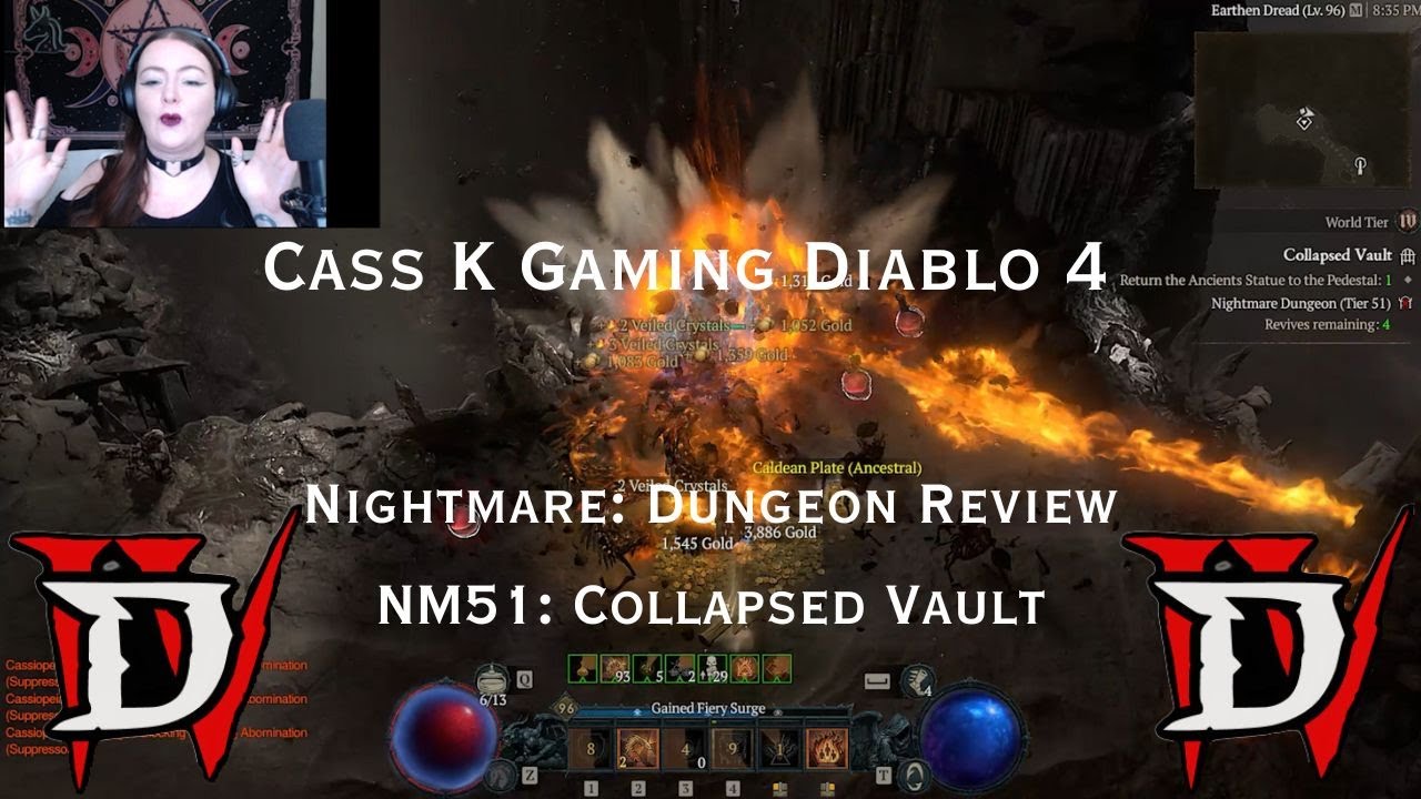 D4 Nightmare 51: Collapsed Vault: Meteor Hydra Build: Dungeon Review ...