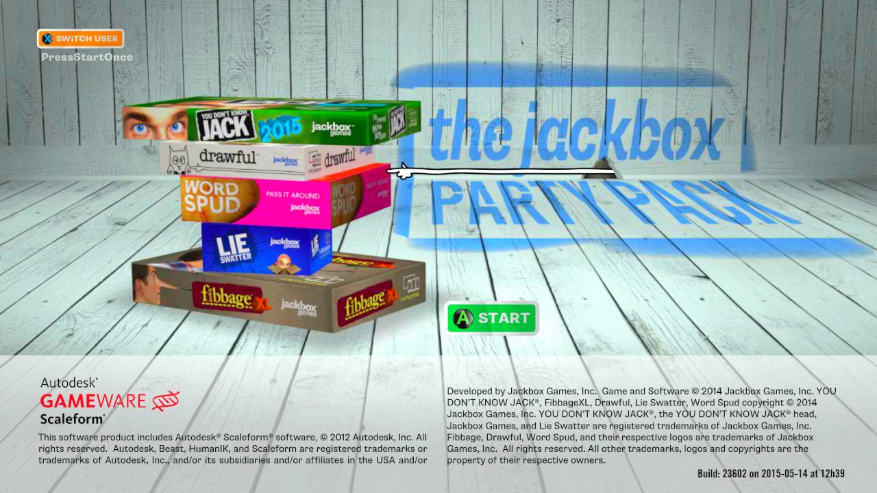 The Jackbox Party Pack Title Screen (PS3, PS4, X1, PC, Mobile) - YouTube