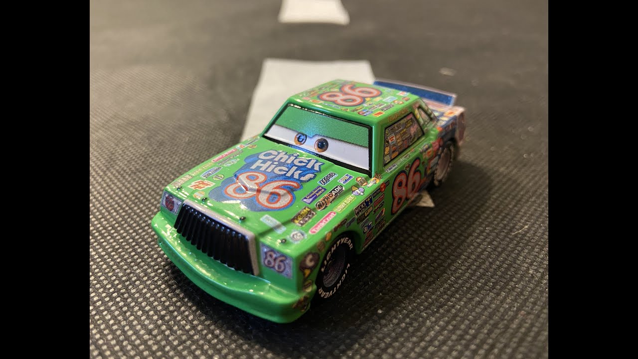 DISNEY PIXAR CARS RACE AND RESCUE CHICK HICKS - YouTube