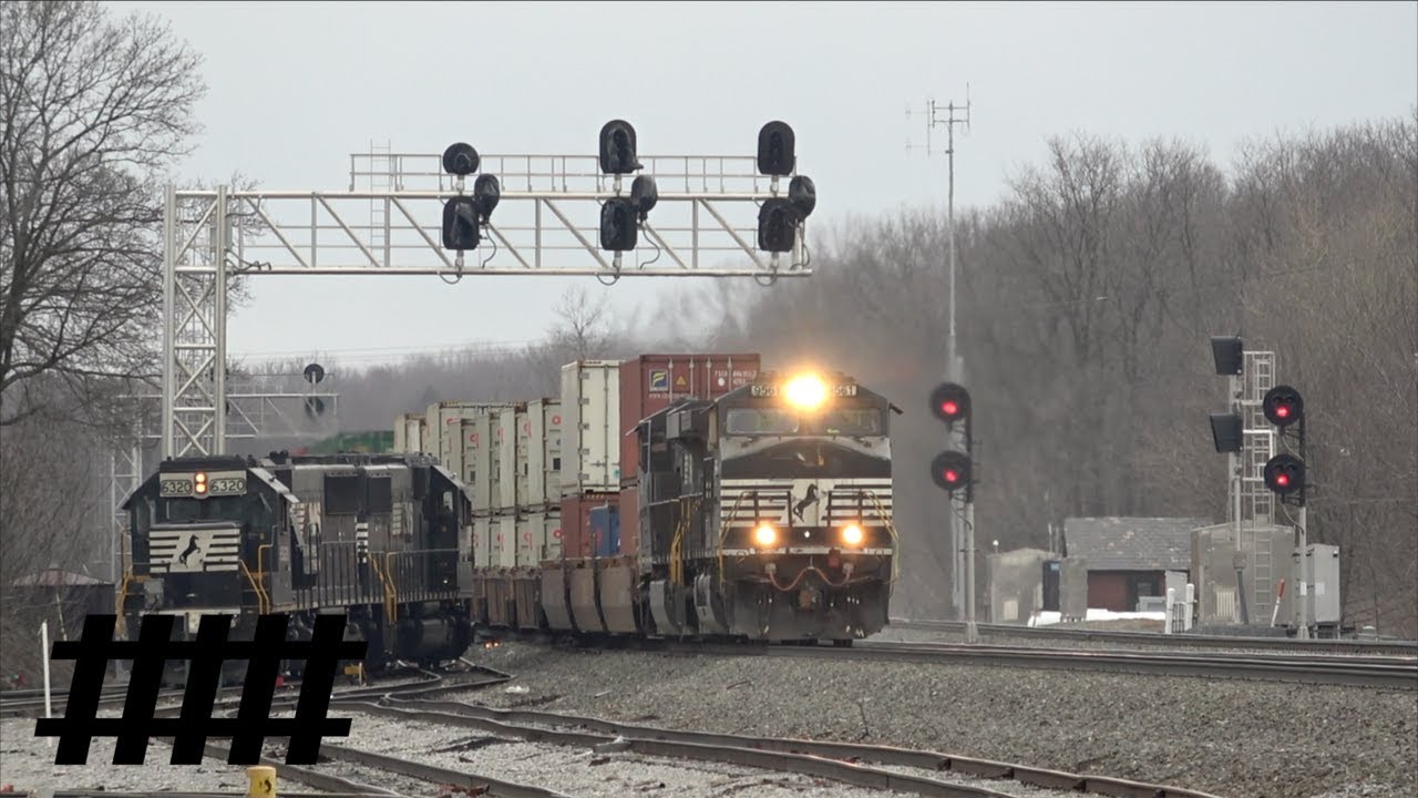 NS Trains and Helpers with G-Type Signals at CP MO PT 250.5 Cresson, PA ...