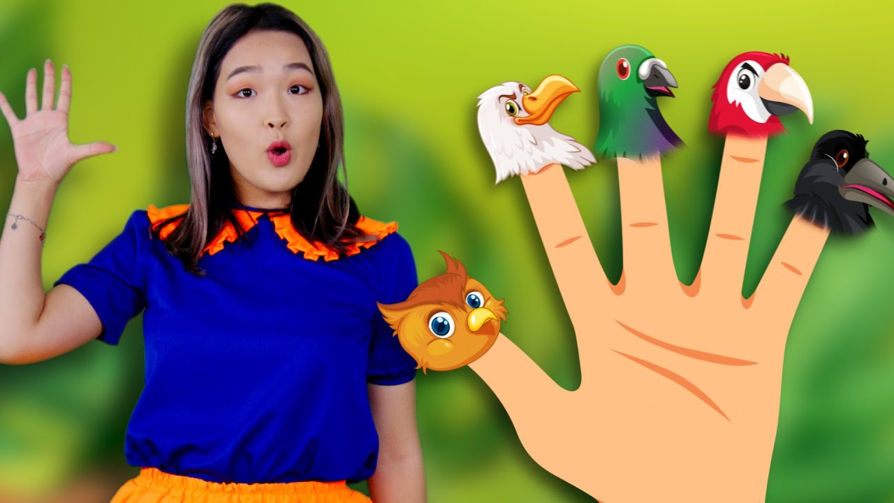 Birds finger family & Dino Finger family + MORE | Kids Funny Songs ...