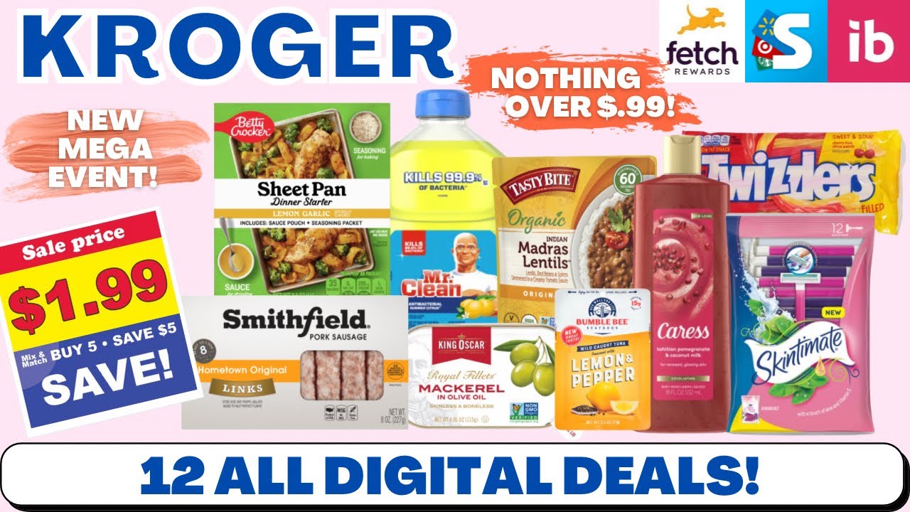 KROGER COUPONING DEALS | NEW MEGA EVENT!! | ALL DIGITAL DEALS ...