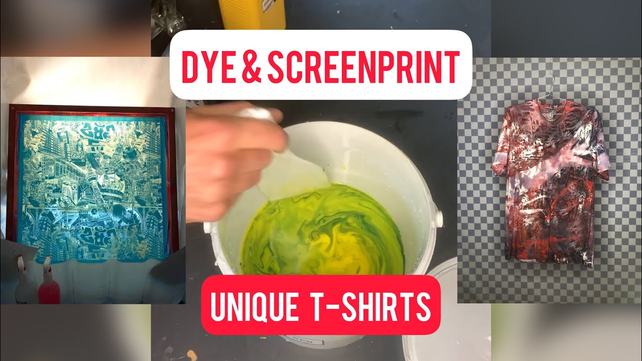 Dye and Screenprint Unique T-Shirt Collection - YouTube