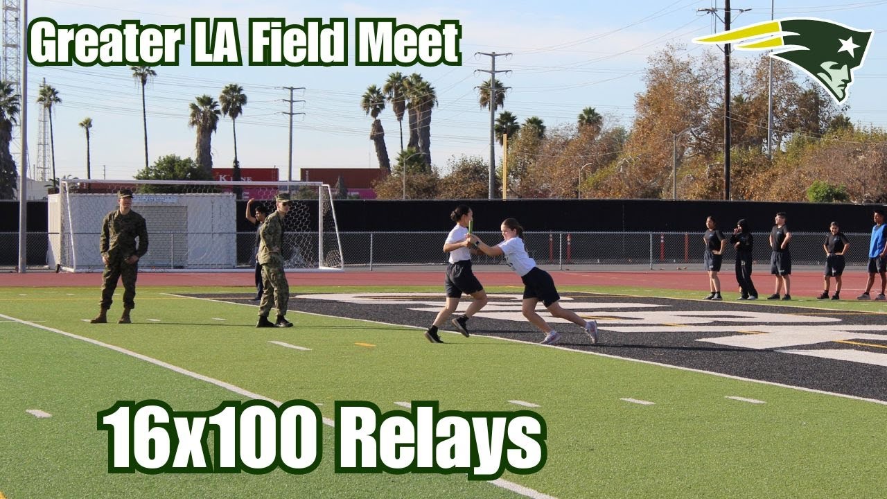 Patrick Henry 16x100 Relay Team @ 2024 Greater LA Field Meet - YouTube