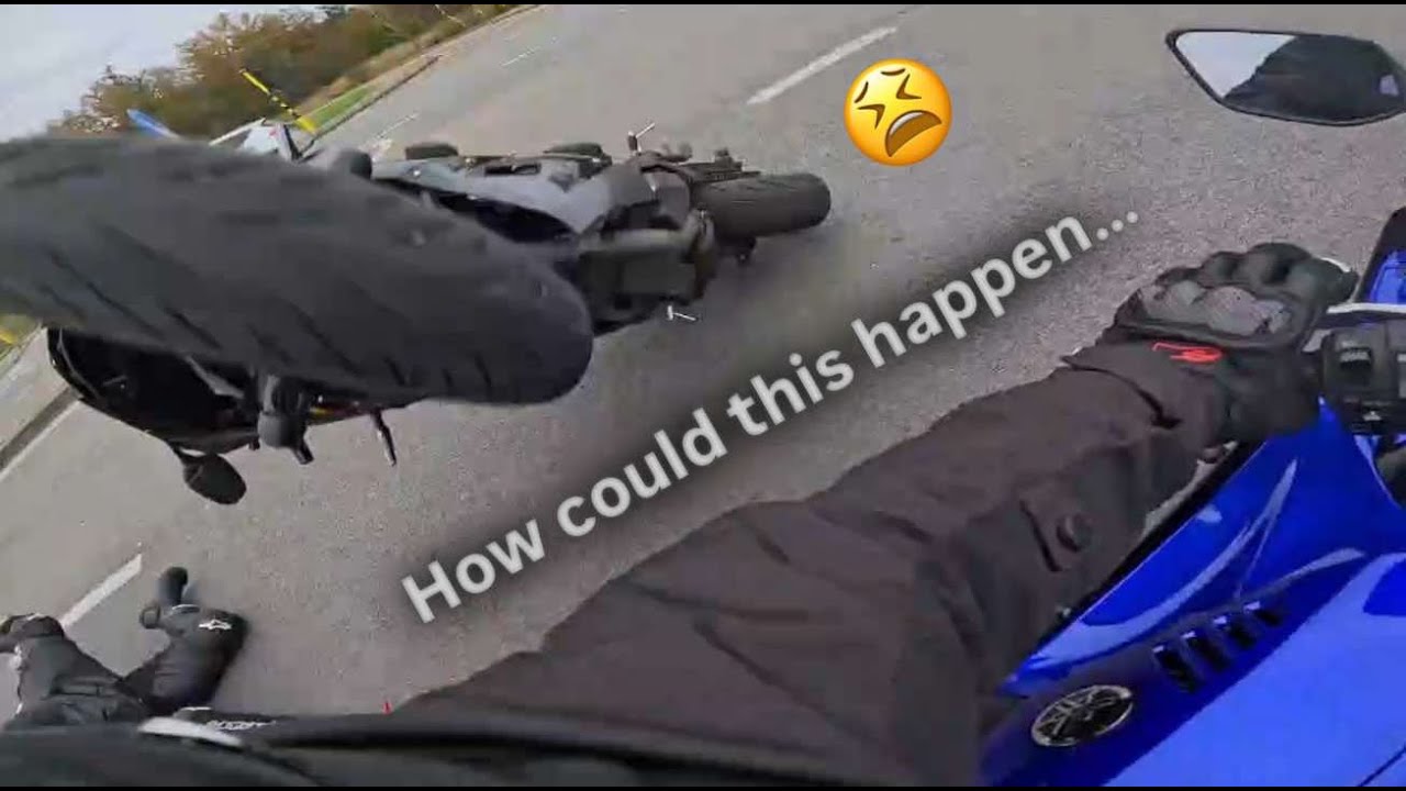 GROUP RIDE HAZARDS! R7 CRASH, REVS AND MORE! 2024 HONDA CBR600RR - YouTube