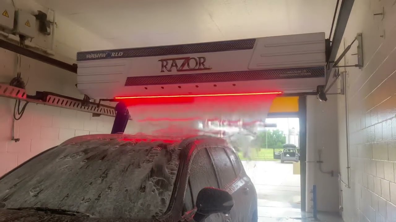 Park Avenue Car Wash (Touch Free Bay) - Washworld Razor - YouTube