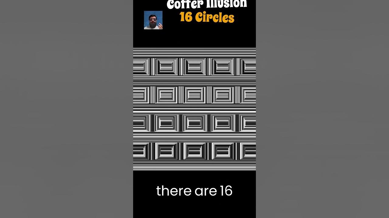 Coffer Illusion 16 Circles - YouTube