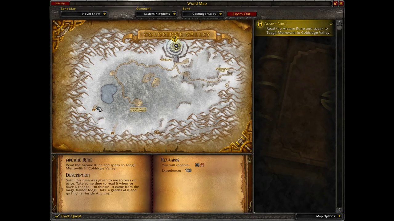 World of Warcraft Quests - Arcane Rune - YouTube