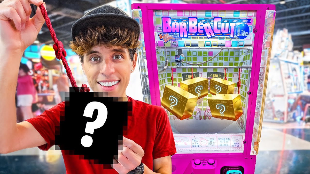 I Won A MAJOR PRIZE For $10 At The String Cutting Game! - YouTube