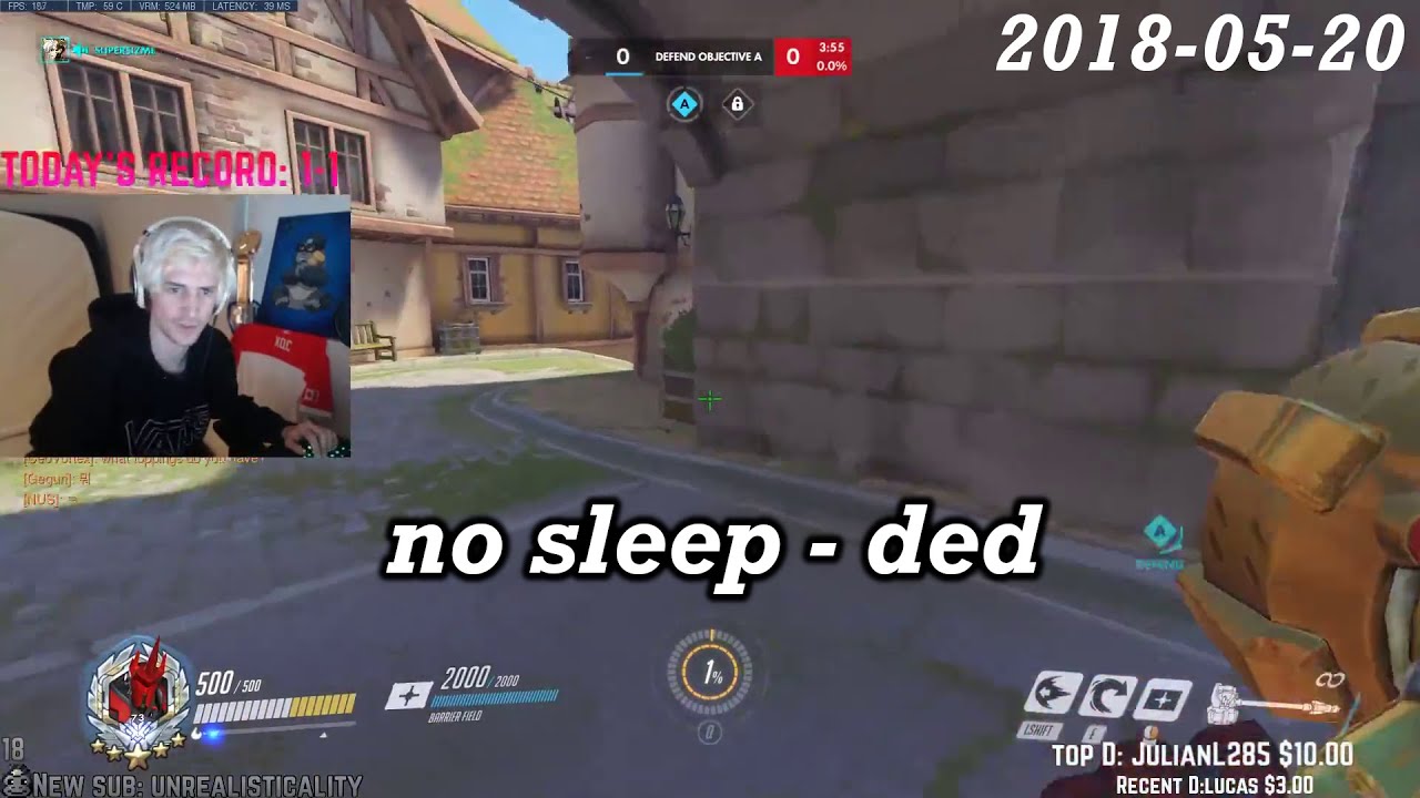 xQc VOD - 2018-05-20 • no sleep - ded - YouTube