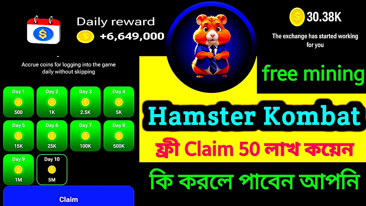 Hamster Kombat free 5M coin telegram beat mining | TapSwap mining ...