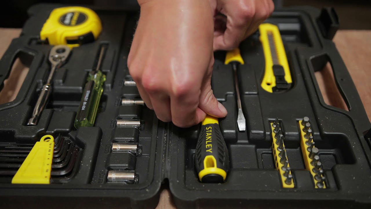 STANLEY® 51 Piece Mixed Tool Set - YouTube