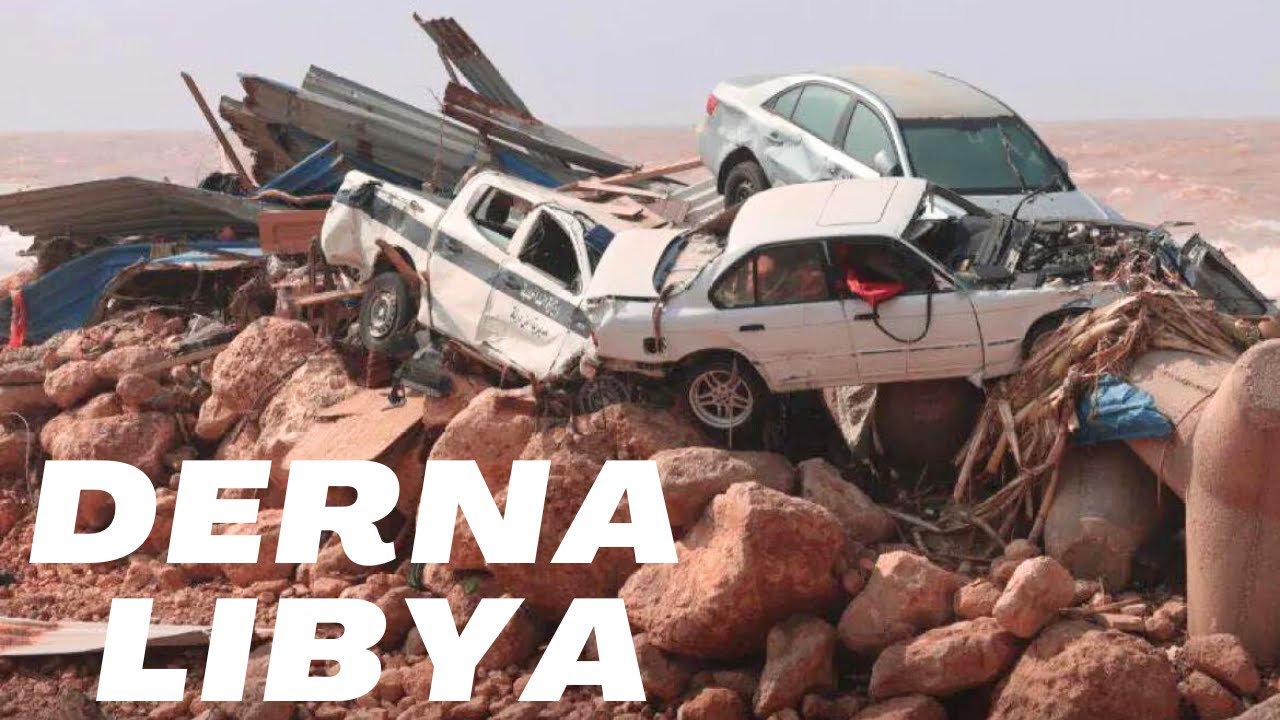 Libya floods: Derna city looks like a tsunami hit it - YouTube