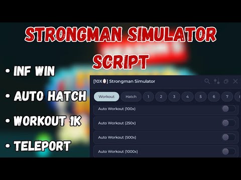(NEW) 💪Strongman Simulator Script | INF Win, Auto hatch, Workout 1k & More (OP) 🔥 - YouTube