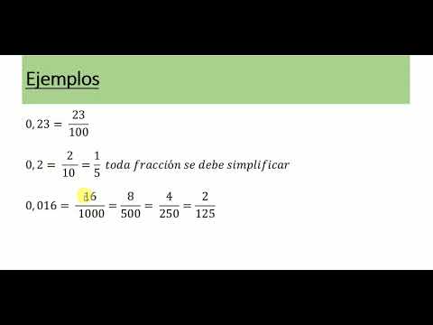 Decimal finito a fraccionario - YouTube