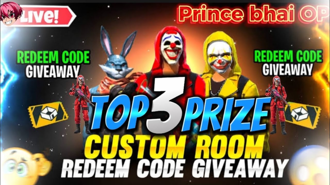 🔴TOP 3 PRIZE REDEEM CODE GIVEAWAY 😎👽 || #GUILDTEST #CLASSYFF# ...