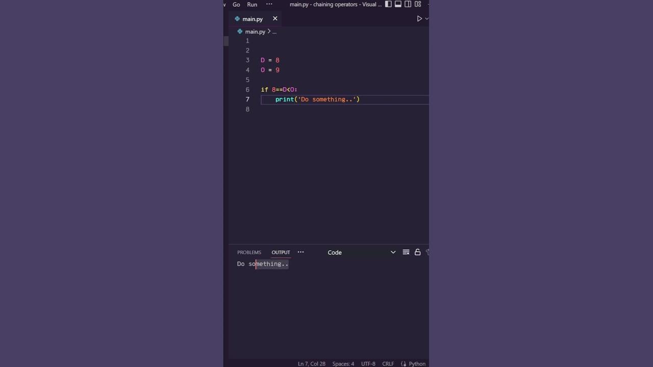 Chained Operators In Python Python Programming Coding Youtube