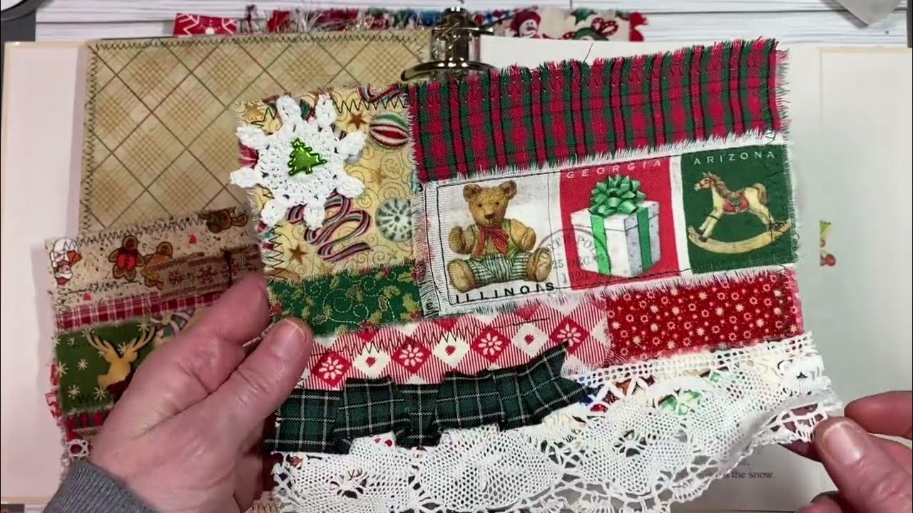 Scrappy Christmas Fabric Pockets Inspired by @cheriedowdy8825 - YouTube