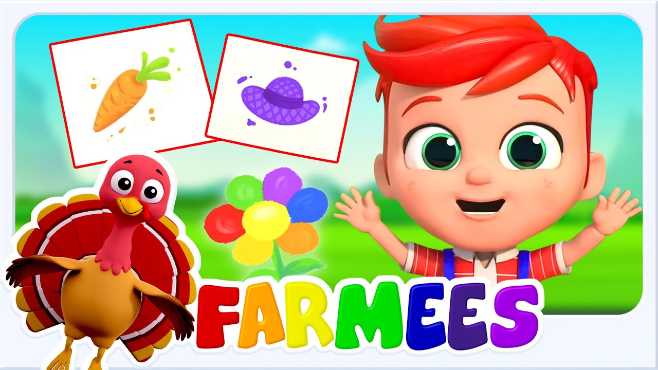 Let's Learn the Colors with Fun Farmees Baby Song - YouTube