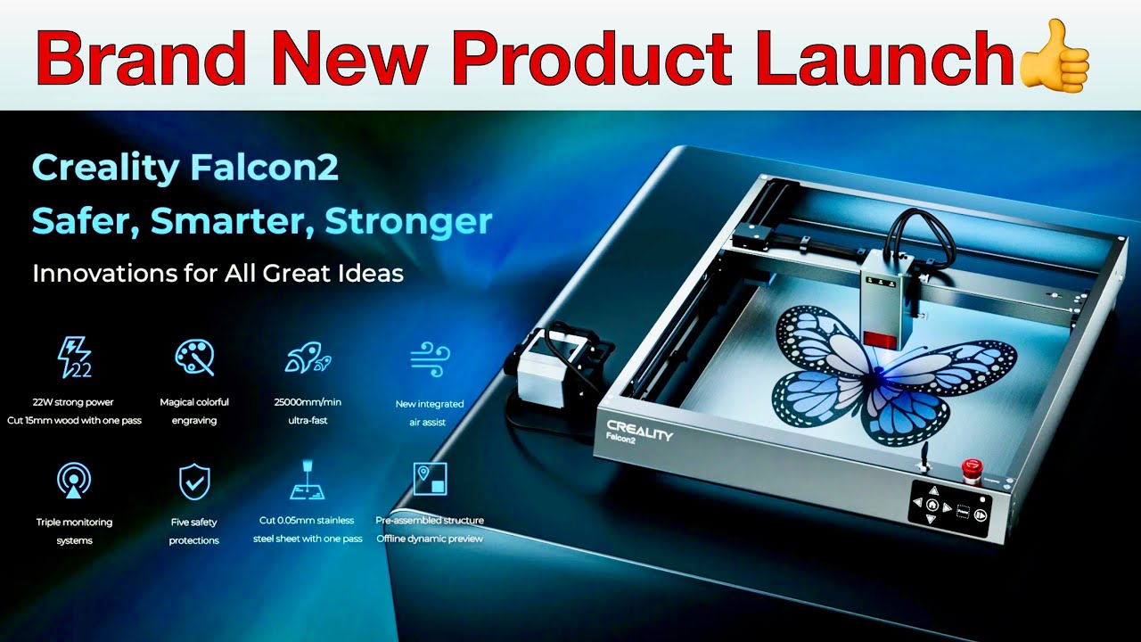 Brand New Launch: Creality Falcon 2 22w Laser Engraver. **Discount Code ...