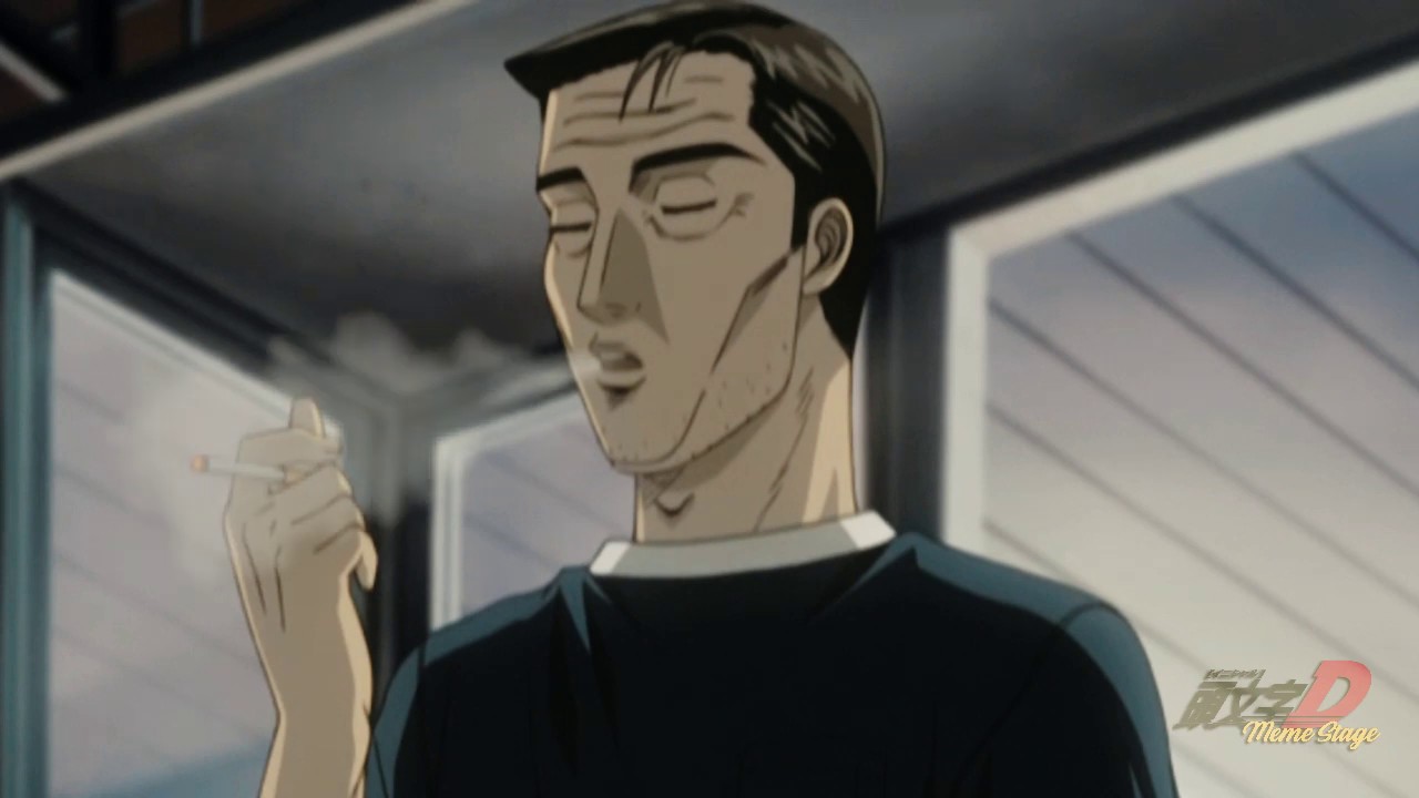 Bunta's Smoking World Record (Initial D Meme Stage) - YouTube