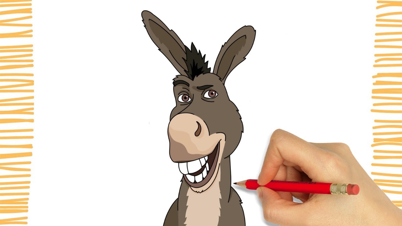Como Dibujar a BURRO I SHREK - YouTube