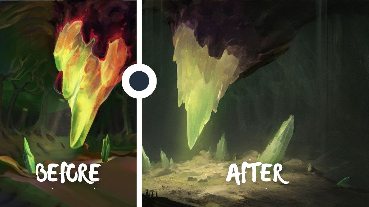 How to Push a Painting - Digital Painting Paintover - YouTube