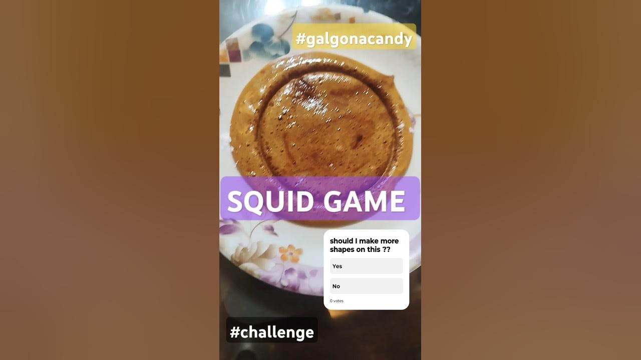 Making Dalgona Candy from SQUID 🦑 GAME 🎮 | #challenge #squidgame #dalgonacandychallenge - YouTube